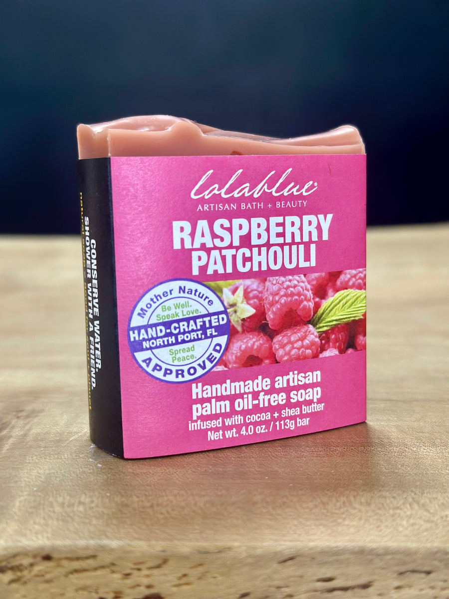 Raspberry Patchouli Soap – Lolablue Living